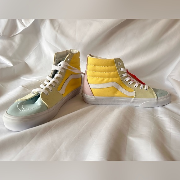 Vans | Shoes | Nwt Vans Sk8hi Sneakers In Pastel Color Block | Poshmark